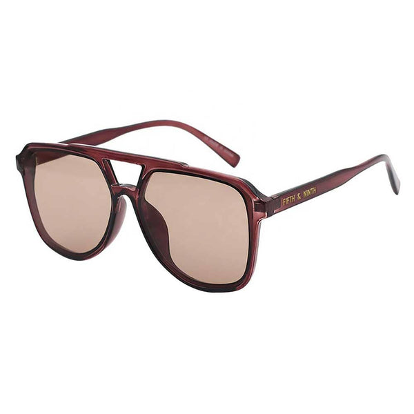 Lagos Sunglasses: Maroon / Polarized + 100% UV Protection – 218