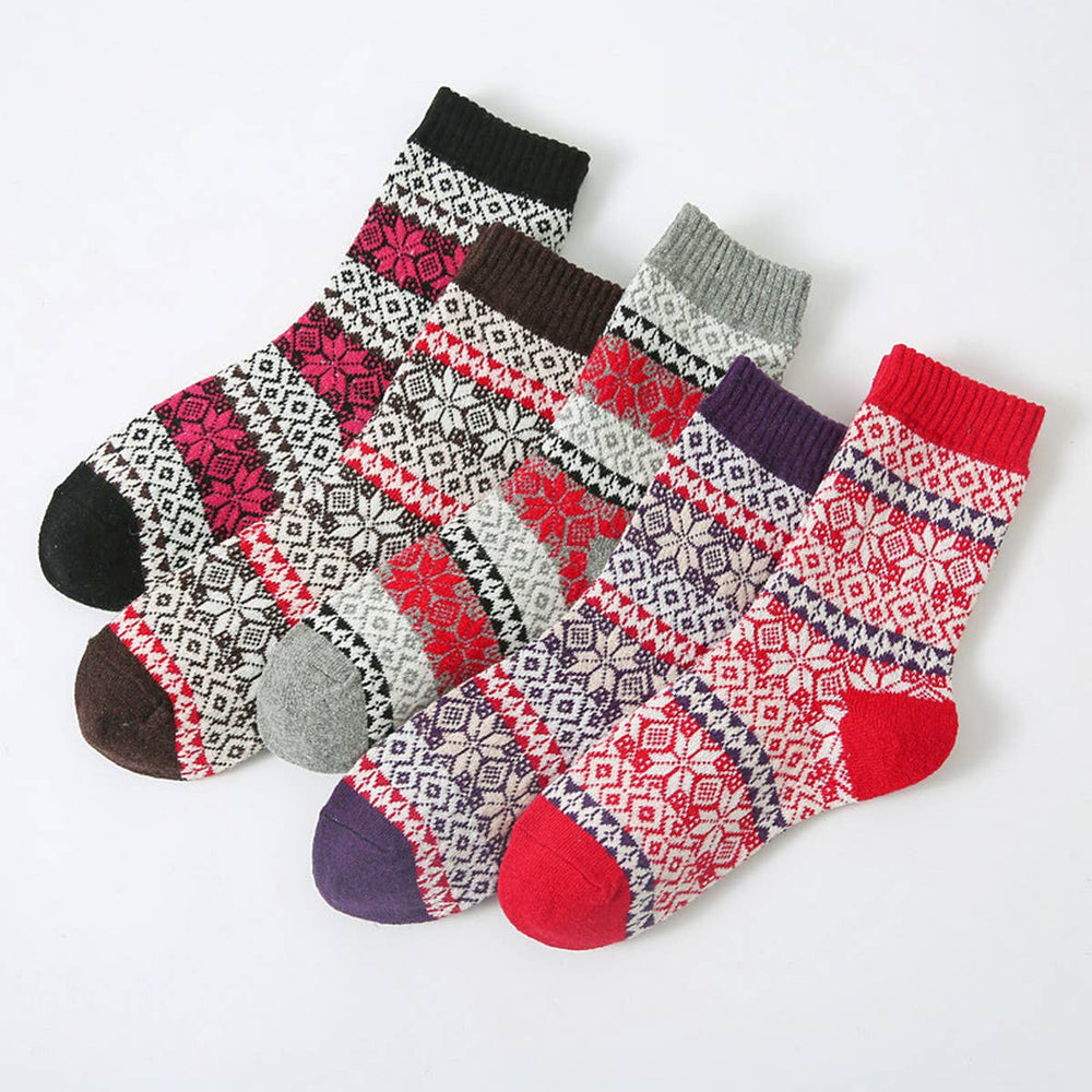 Snowflake Retro Ethnic Style Socks – 218